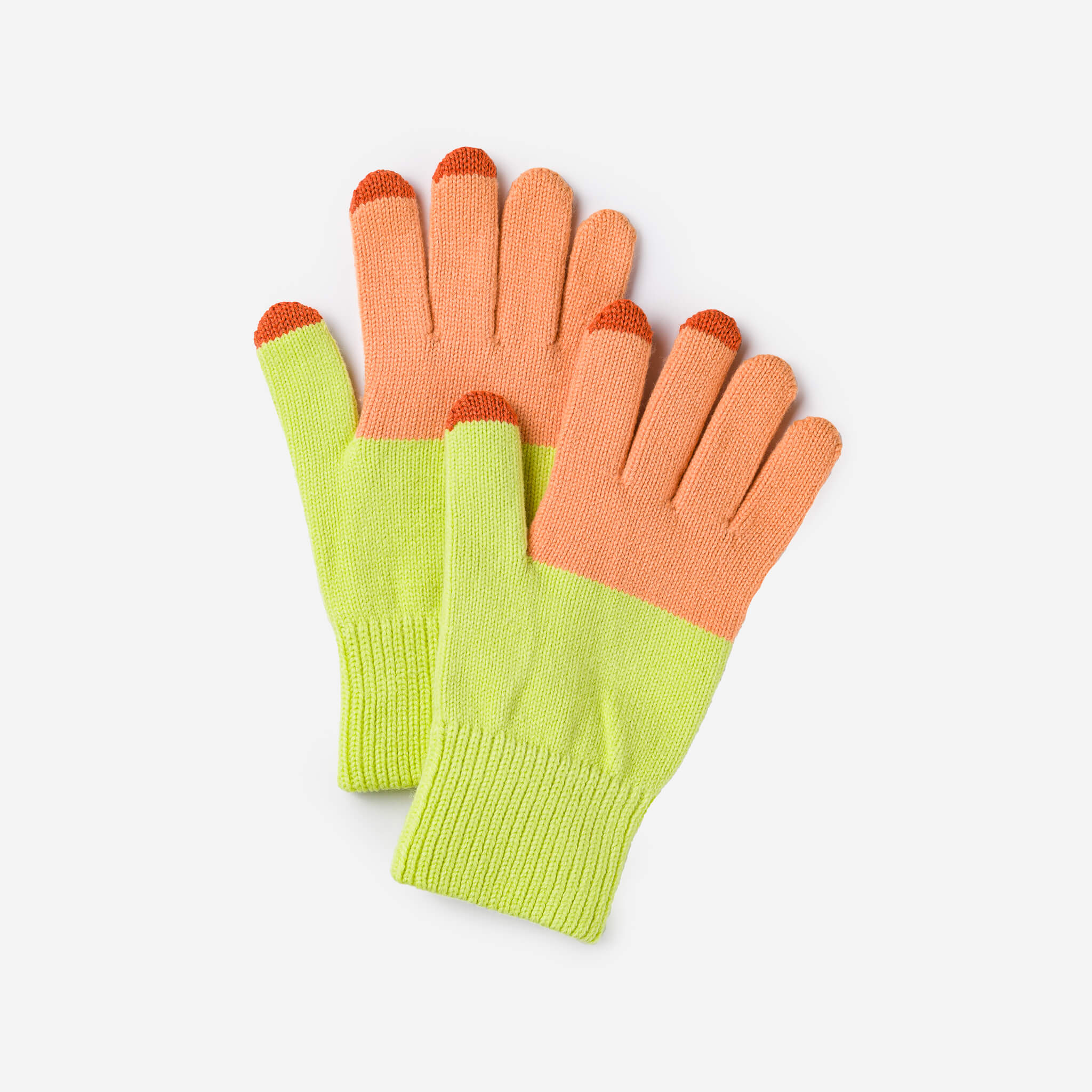 Colorblock Knit Touchscreen Gloves - Multiple Colors – The Museum of ...